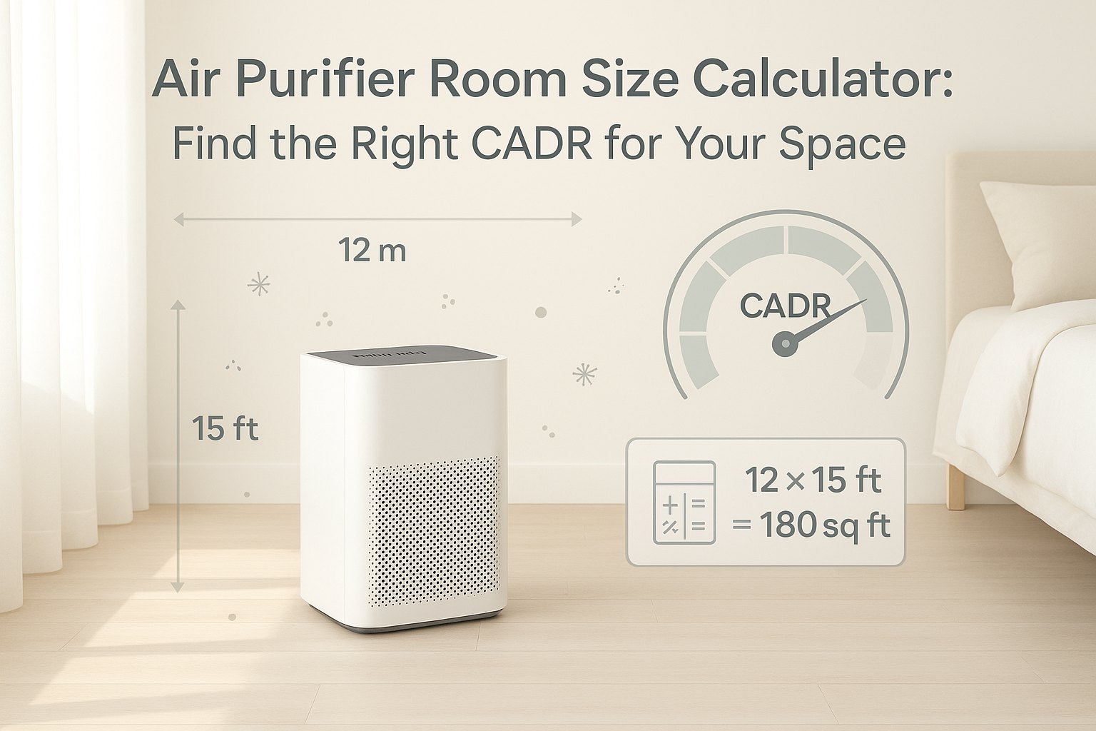 Air Purifier Room Size Calculator: Find the Right CADR for Your Space